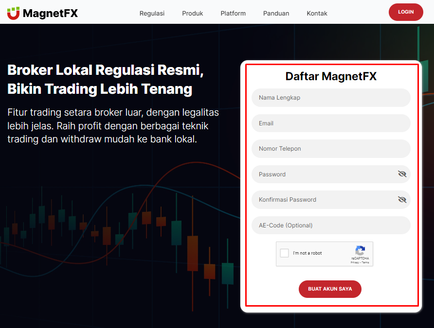Cara Registrasi di MagnetFX